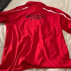 Mini Cooper | Shirts | Mini Car Brand Logo Red Performance Collar Shirt ...